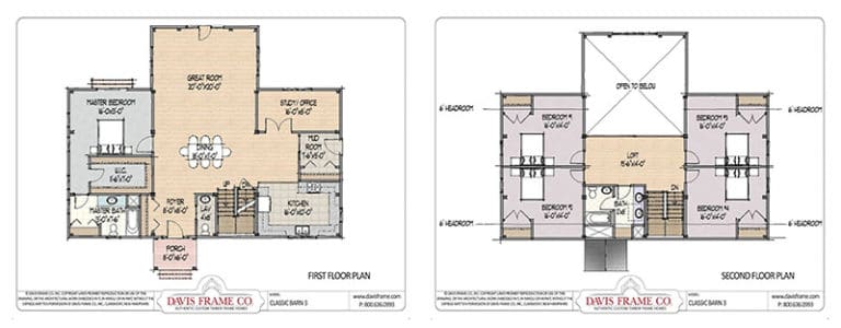 Timber Frame Plan with Three Style Options | Davis Frame Blog