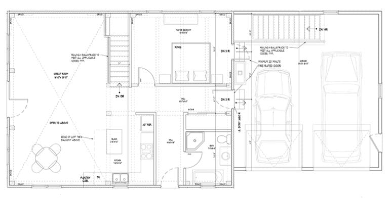 One Story Craftsman Timber Frame Plan | Davis Frame Blog