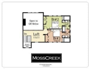 The Bitterroot by MossCreek | Floor Plan | Davis Frame Company