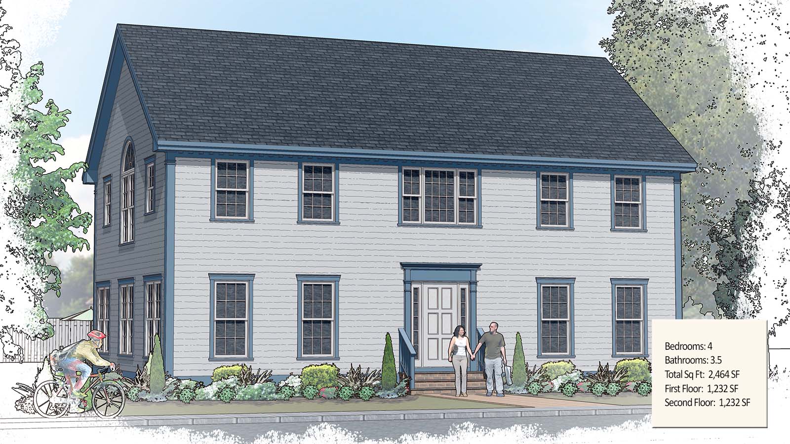 Colonial House Plans Level 1