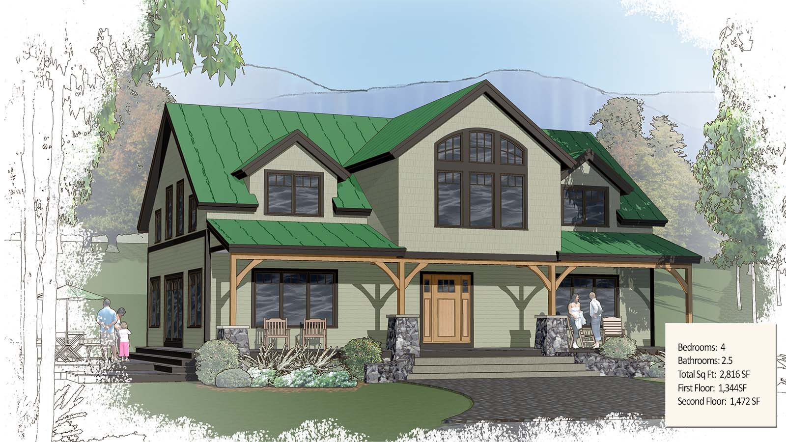 Classic Mountain Haus 2 | Floor Plan | Davis Frame Company